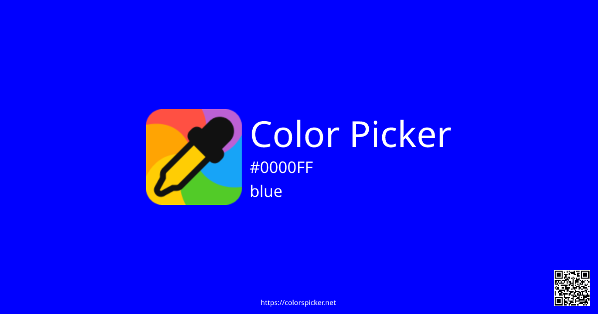 Color Picker: blue | #0000FF