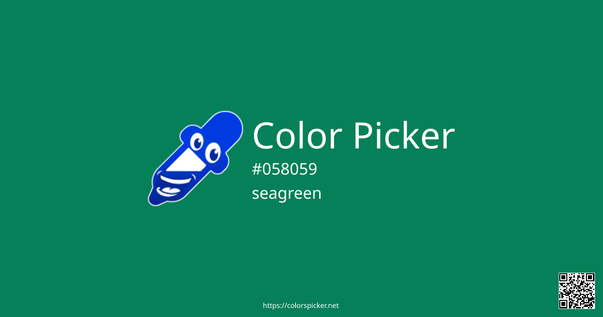 Color Picker: seagreen | #058059