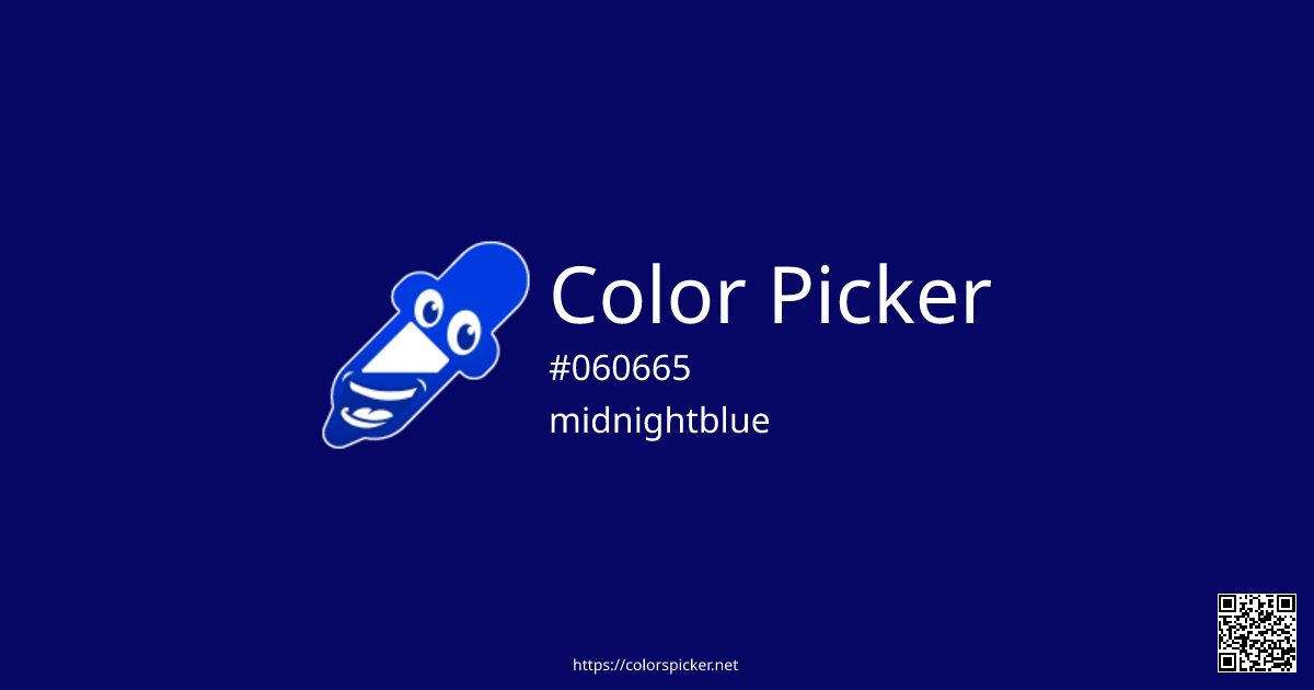 Color Picker: midnightblue | #060665