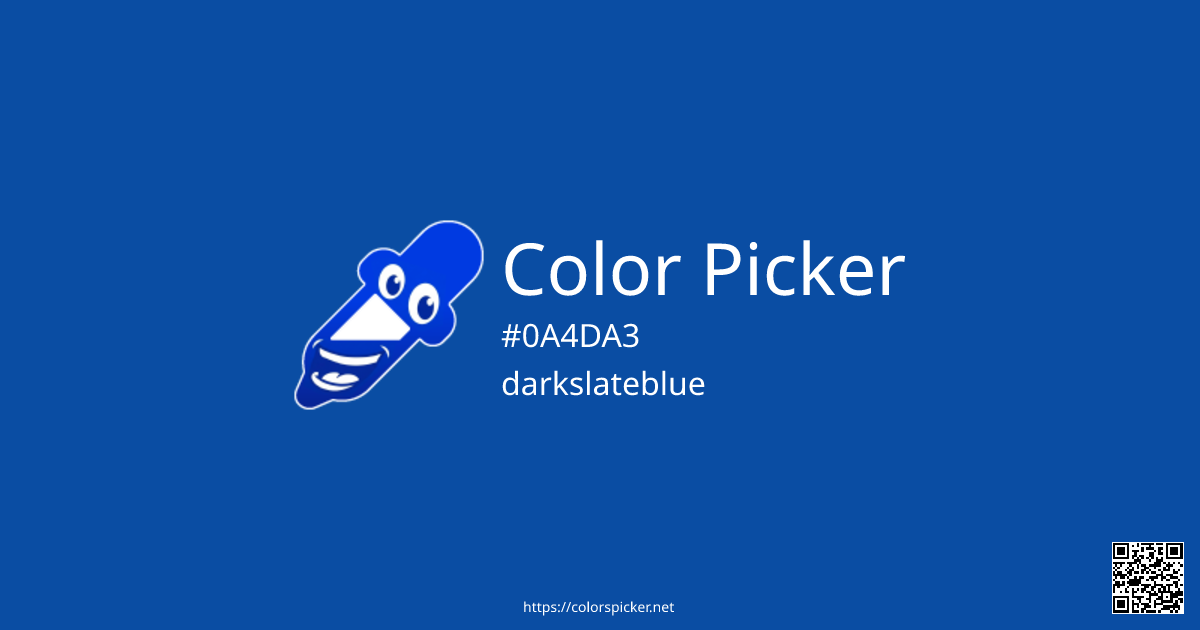 Color Picker: darkslateblue | #0A4DA3