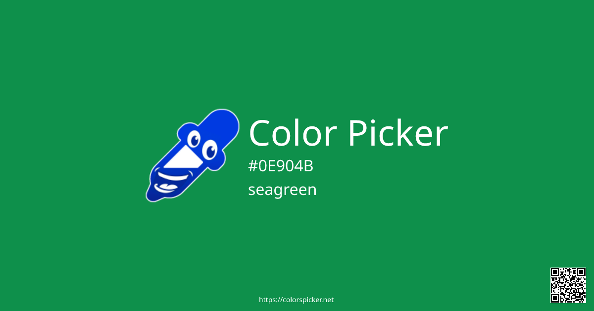 Color Picker: seagreen | #0E904B