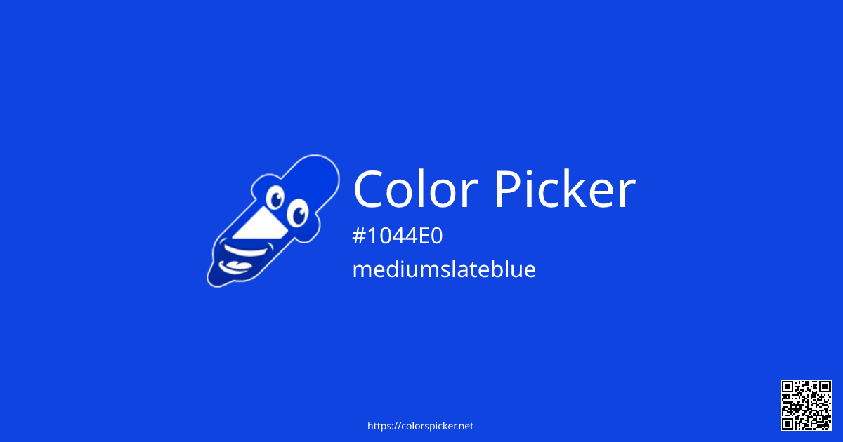 Color Picker: mediumslateblue | #1044E0
