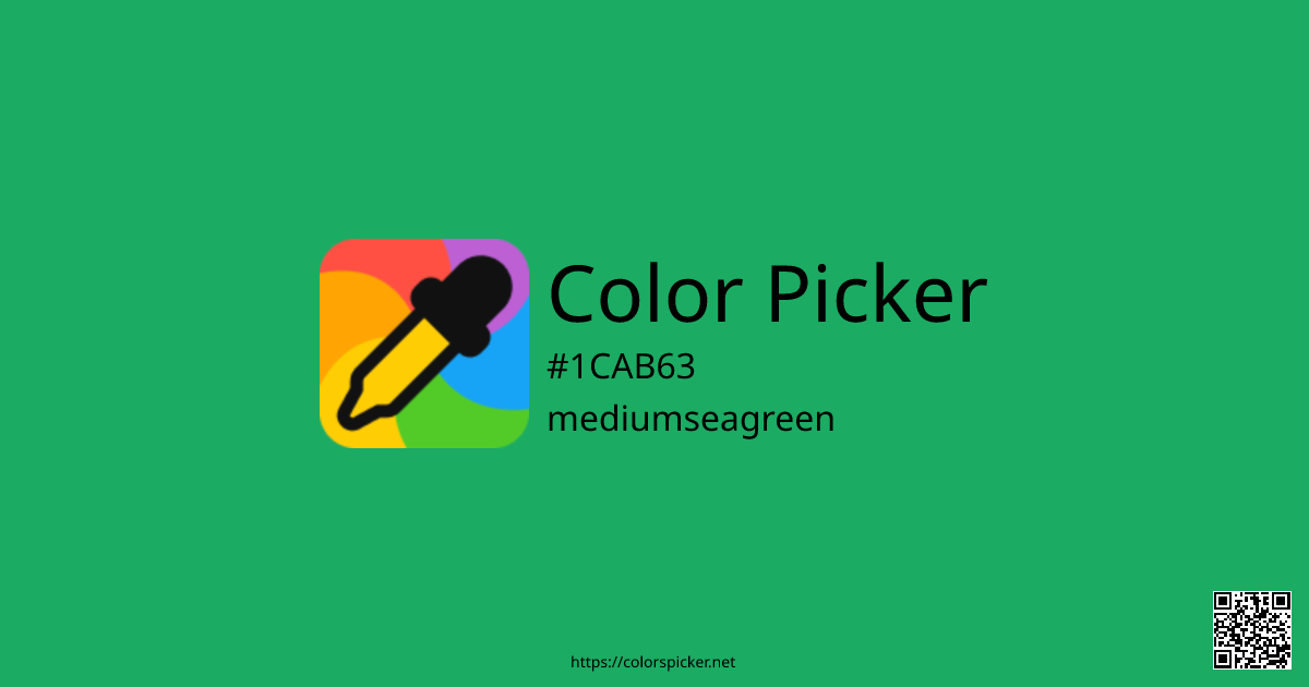 Color Picker: mediumseagreen | #1CAB63