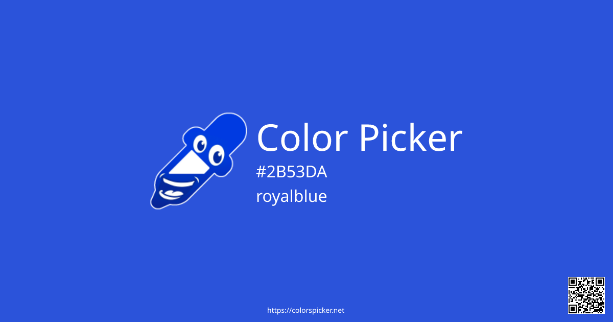 Color Picker: royalblue | #2B53DA