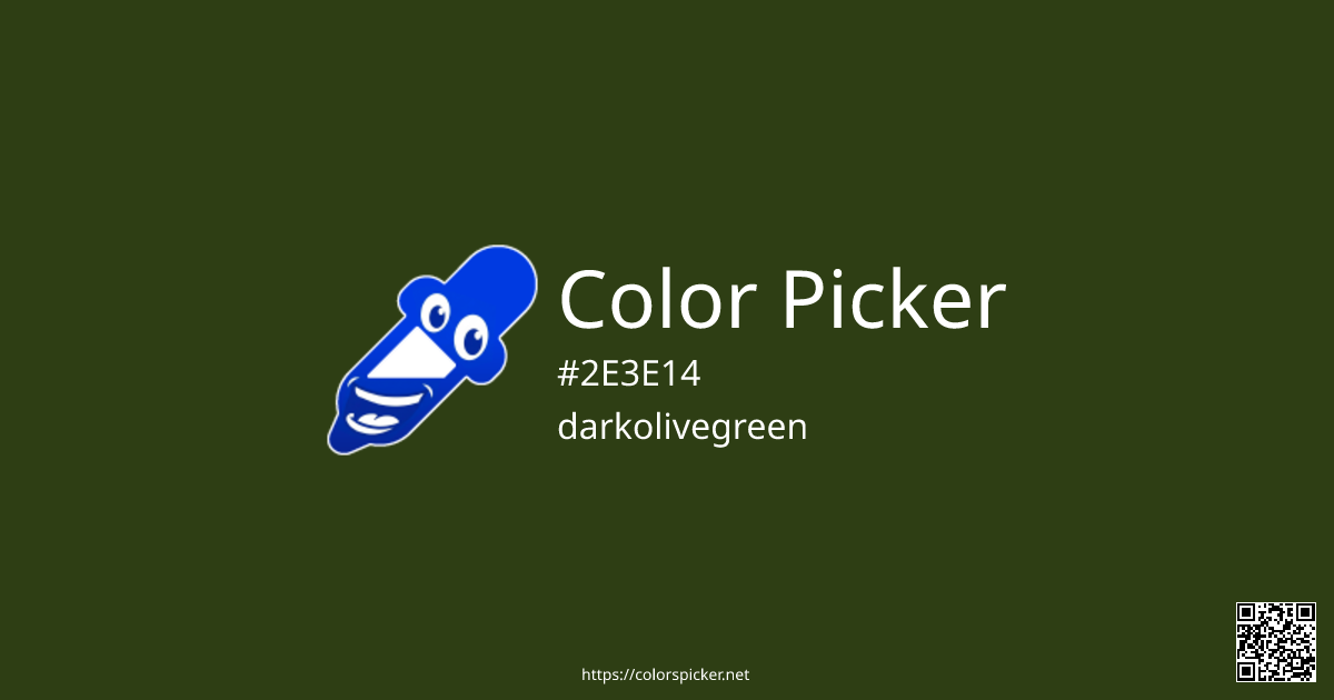 Color Picker: darkolivegreen | #2E3E14