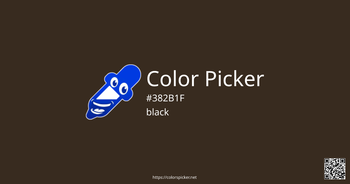 Color Picker: black | #382B1F