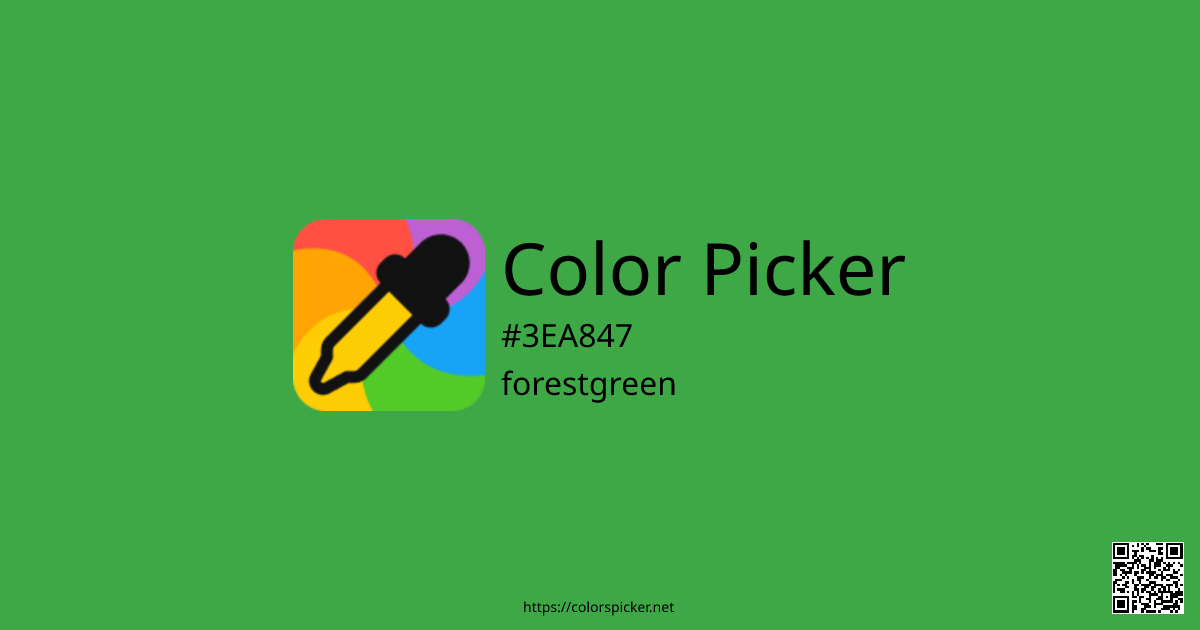 Color Picker: forestgreen | #3EA847