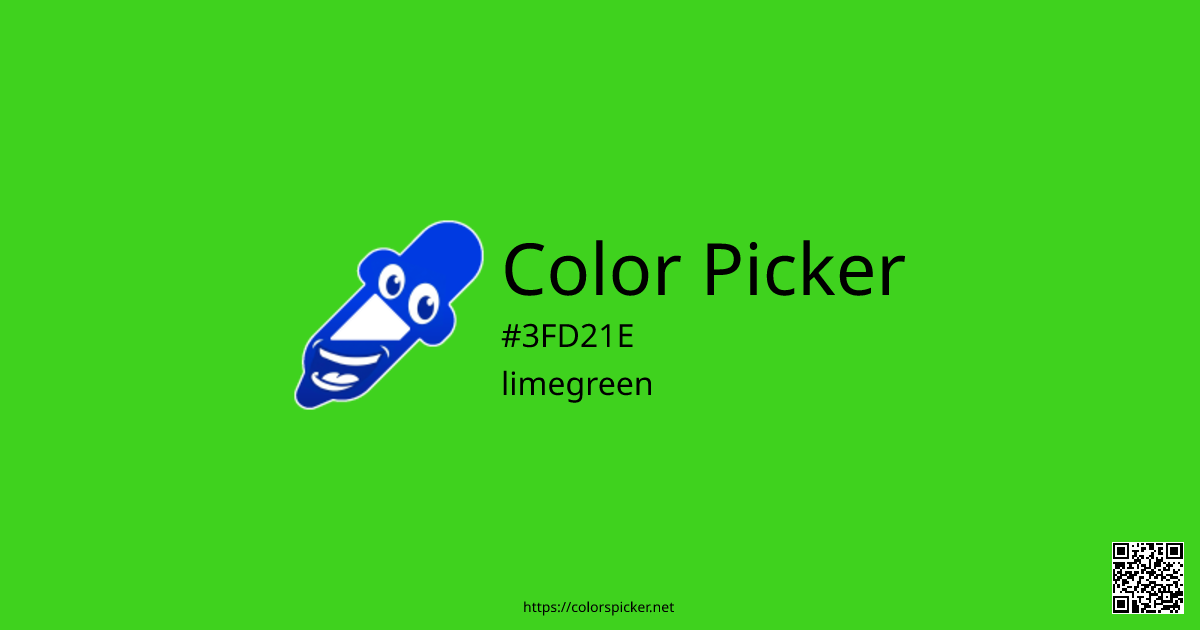 Color Picker: limegreen | #3FD21E