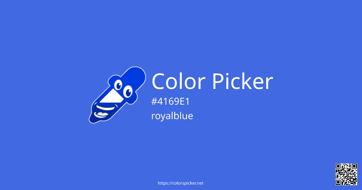 Color Picker: royalblue | #4169E1