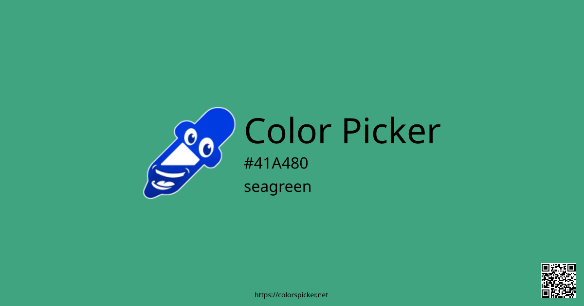 Color Picker: seagreen | #41A480