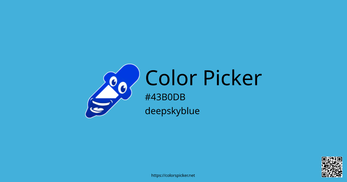 Color Picker: deepskyblue | #43B0DB