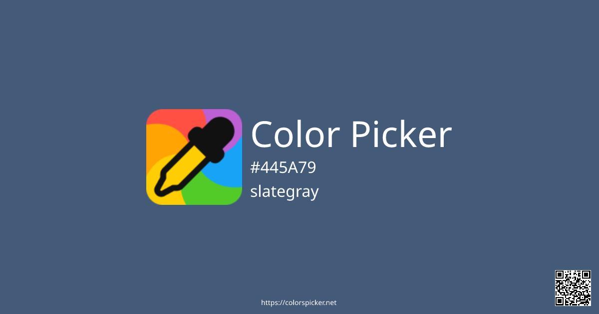 Color Picker: slategray | #445A79