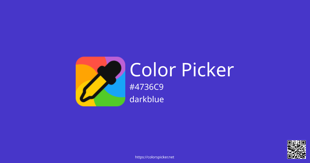 Color Picker: darkblue | #4736C9