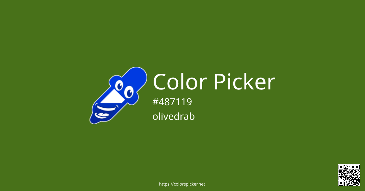 Color Picker: olivedrab | #487119