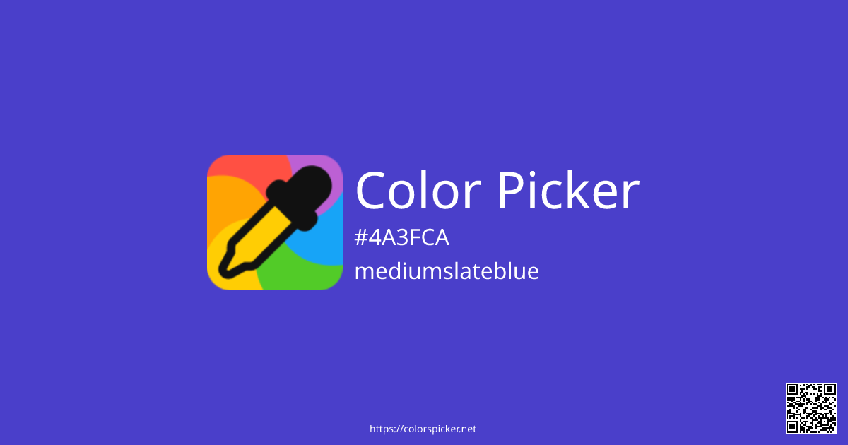 Color Picker: mediumslateblue | #4A3FCA