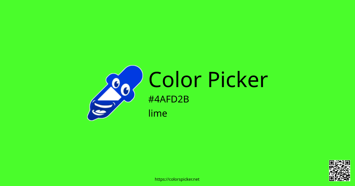 Color Picker: lime | #4AFD2B