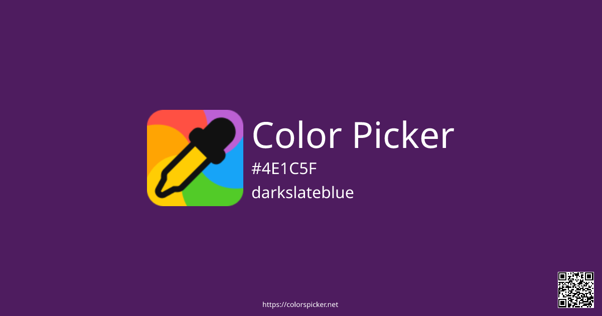 Color Picker: darkslateblue | #4E1C5F