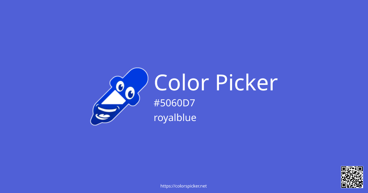 Color Picker: royalblue | #5060D7