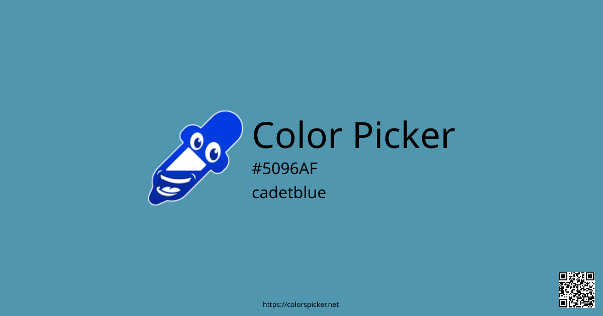 Color Picker: cadetblue | #5096AF