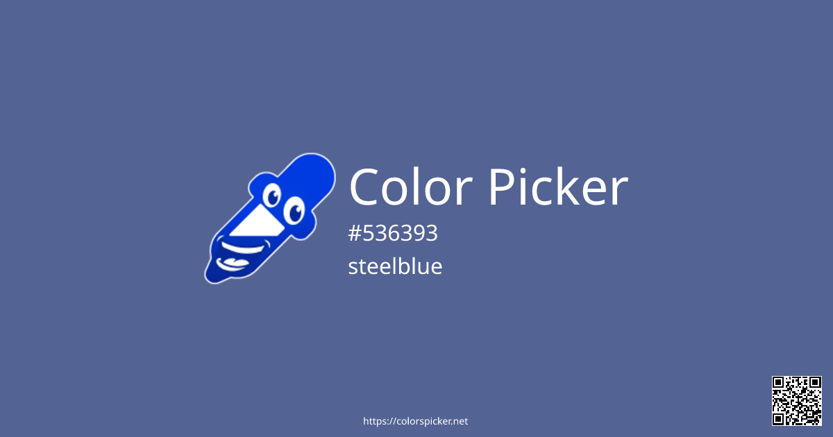 Color Picker: steelblue | #536393