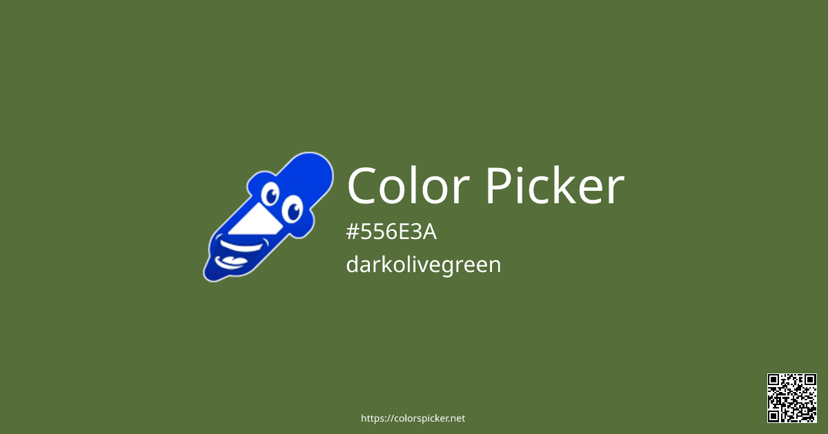 Color Picker: darkolivegreen | #556E3A
