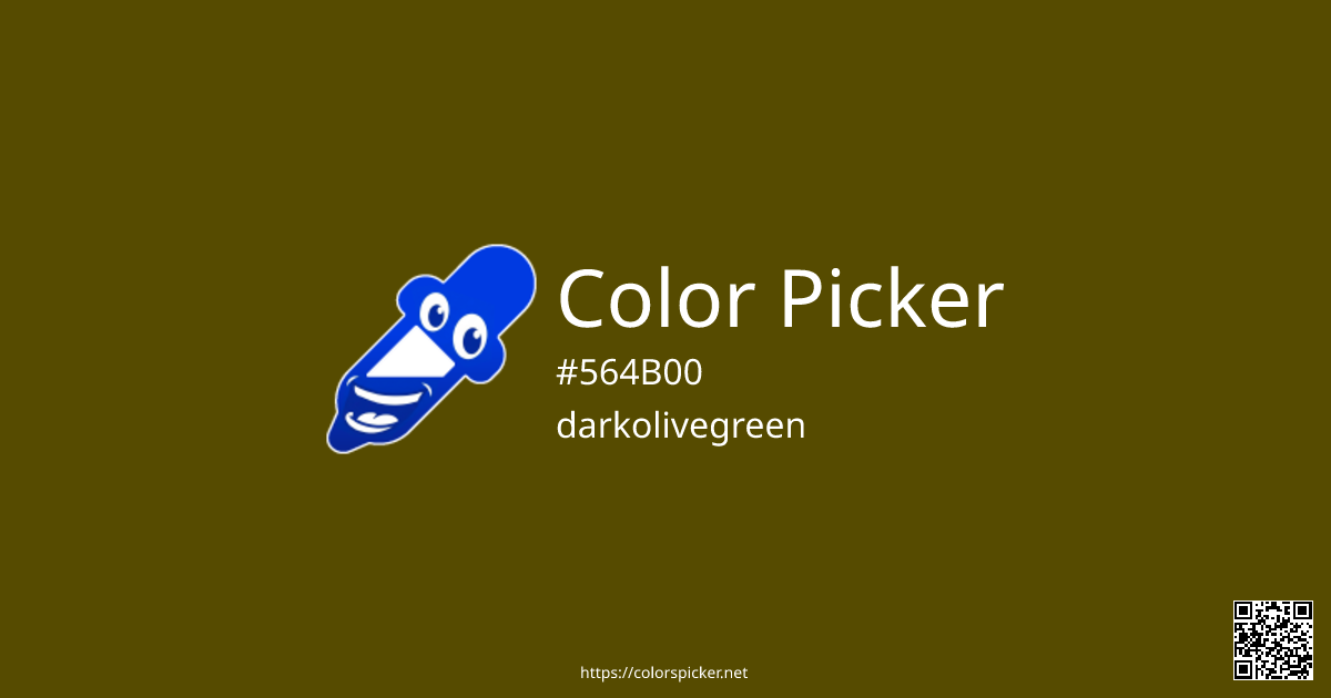 Color Picker: darkolivegreen | #564B00