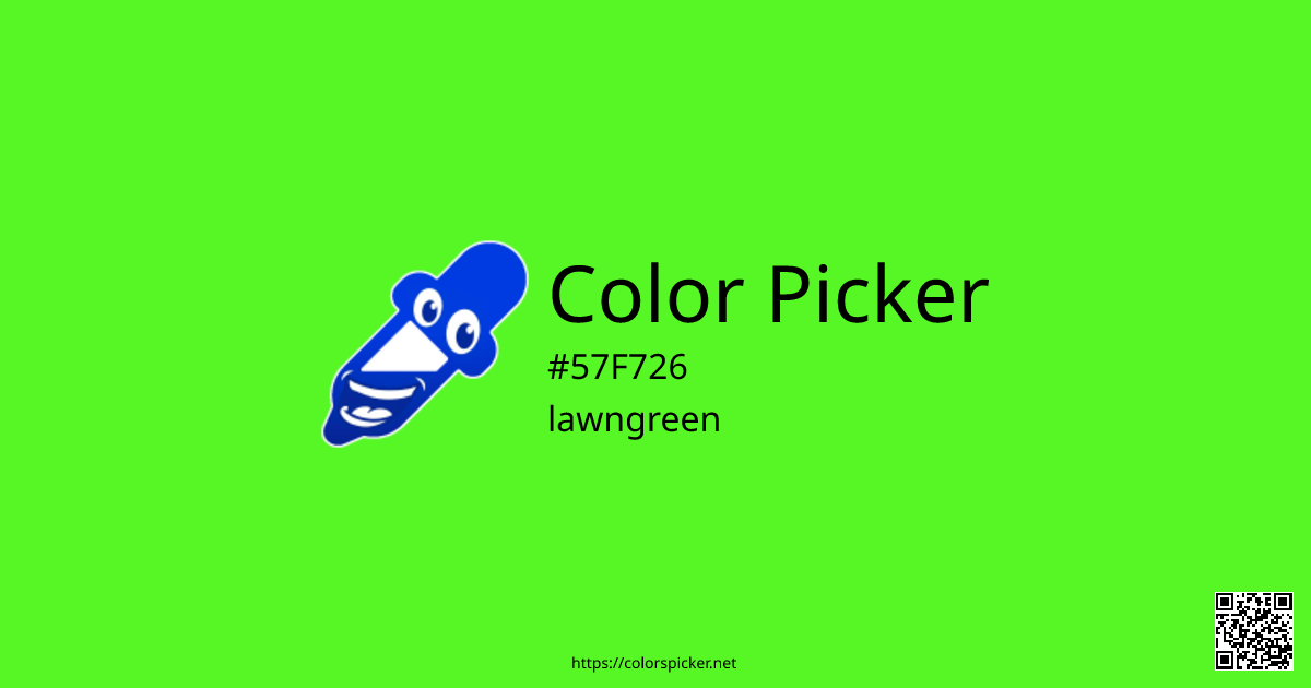 Color Picker: lawngreen | #57F726