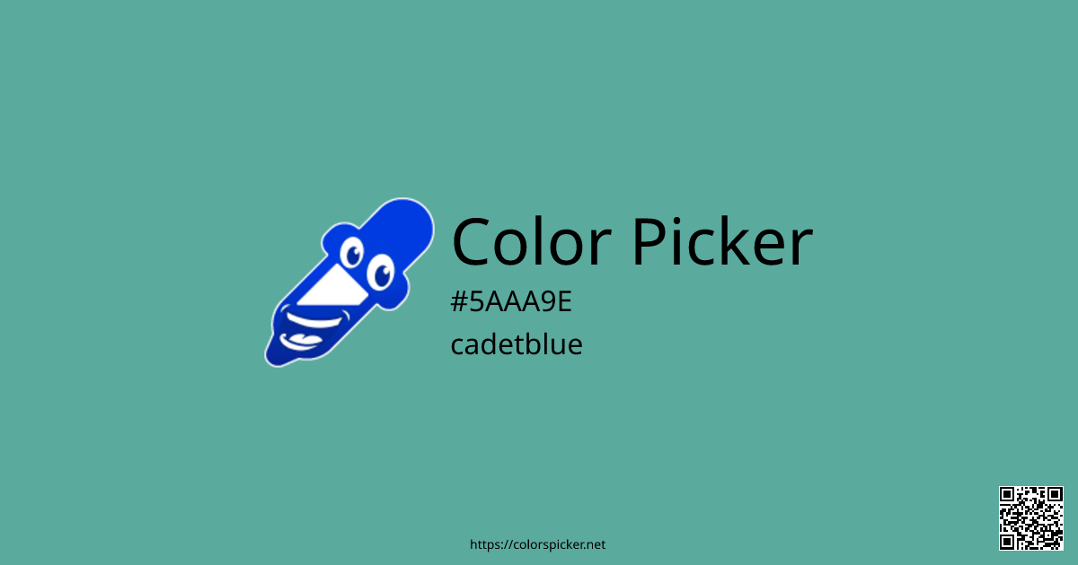 Color Picker: cadetblue | #5AAA9E