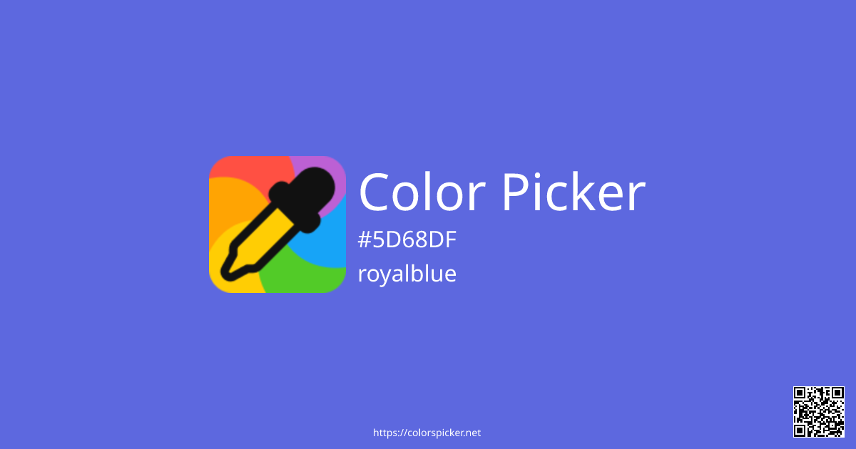 Color Picker: royalblue | #5D68DF