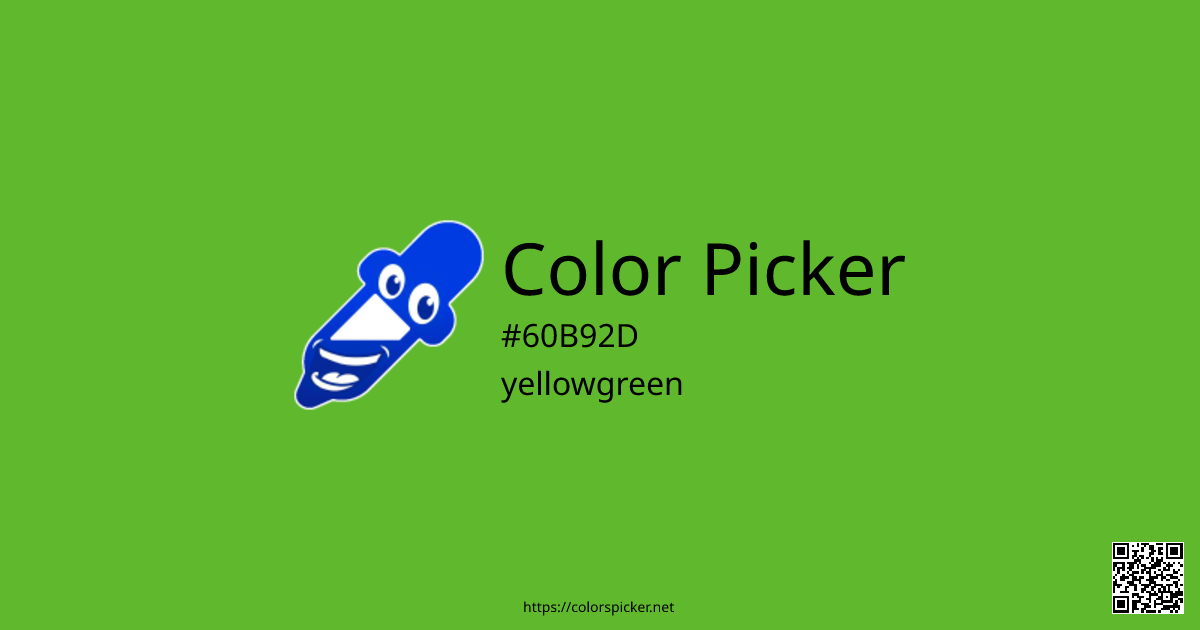 Color Picker: yellowgreen | #60B92D