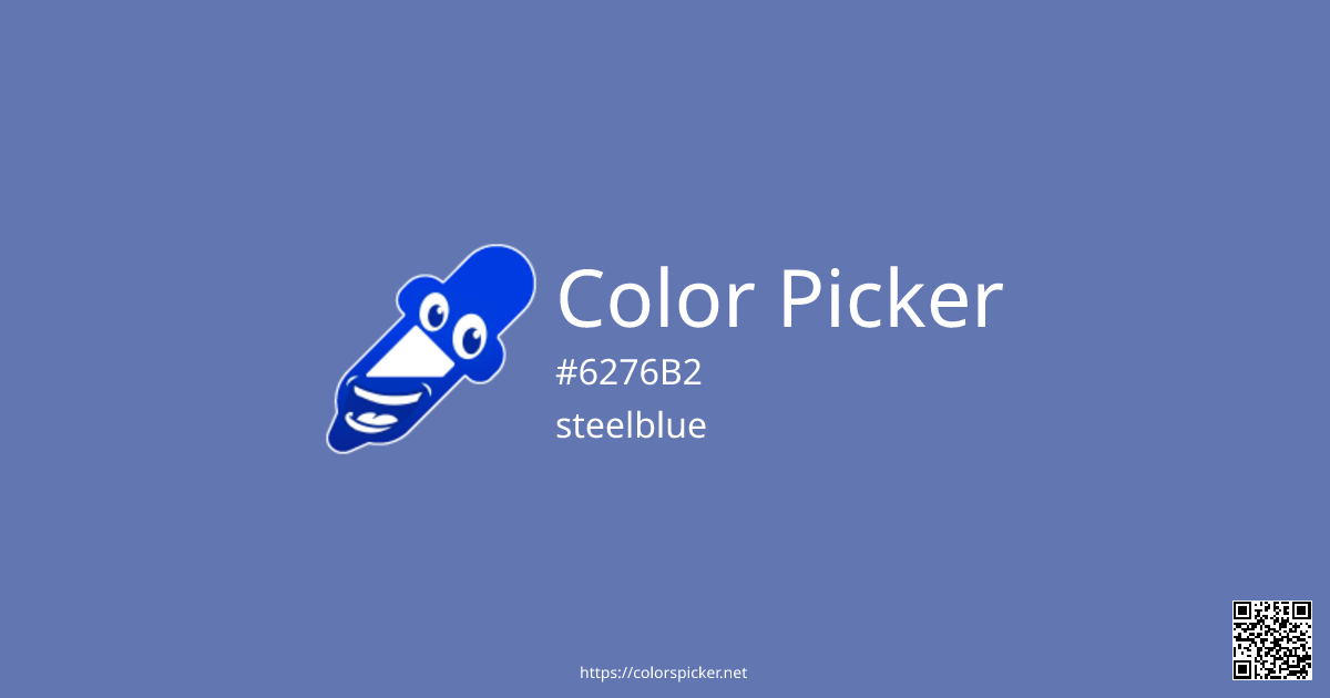 Color Picker: steelblue | #6276B2