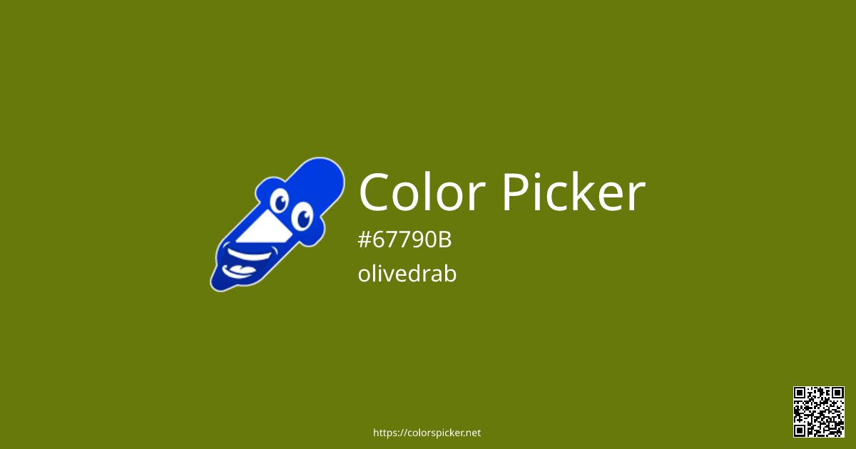 Color Picker: olivedrab | #67790B