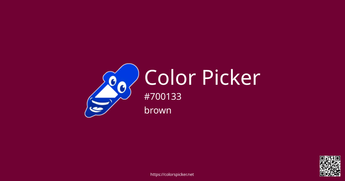 Color Picker: brown | #700133