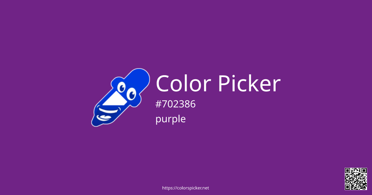 Color Picker: purple | #702386