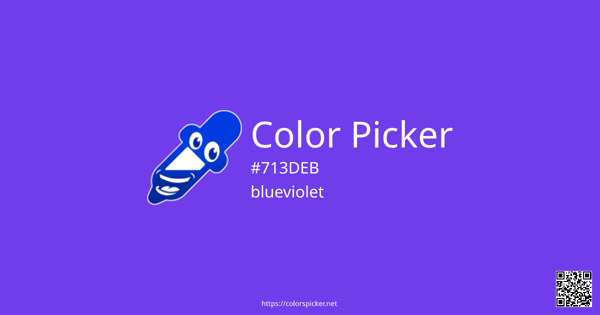 Color Picker: blueviolet | #713DEB