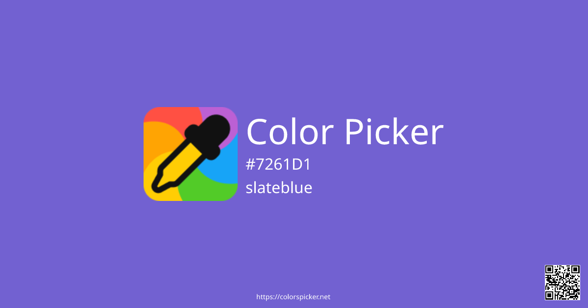 Color Picker: slateblue | #7261D1