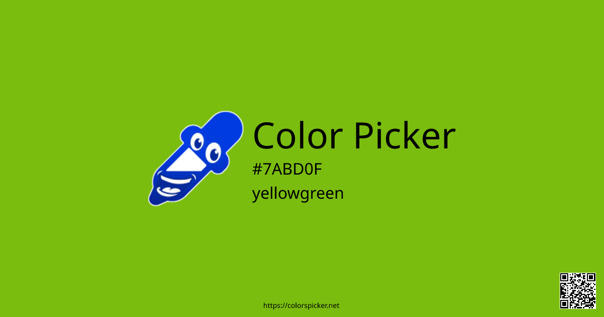 Color Picker: yellowgreen | #7ABD0F