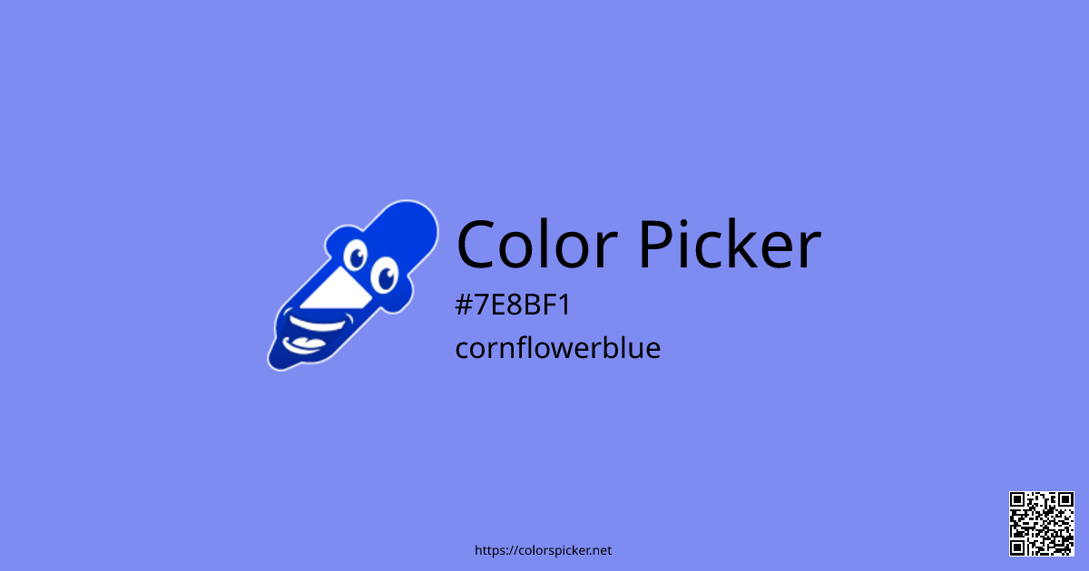 Color Picker: cornflowerblue | #7E8BF1