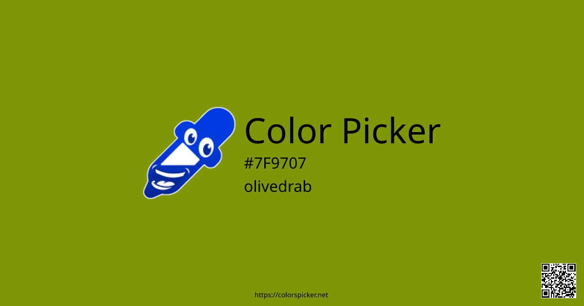 Color Picker: olivedrab | #7F9707