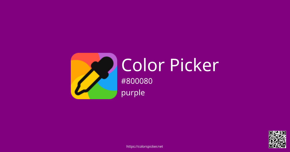 Color Picker: purple | #800080
