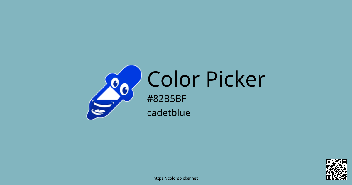 Color Picker: cadetblue | #82B5BF
