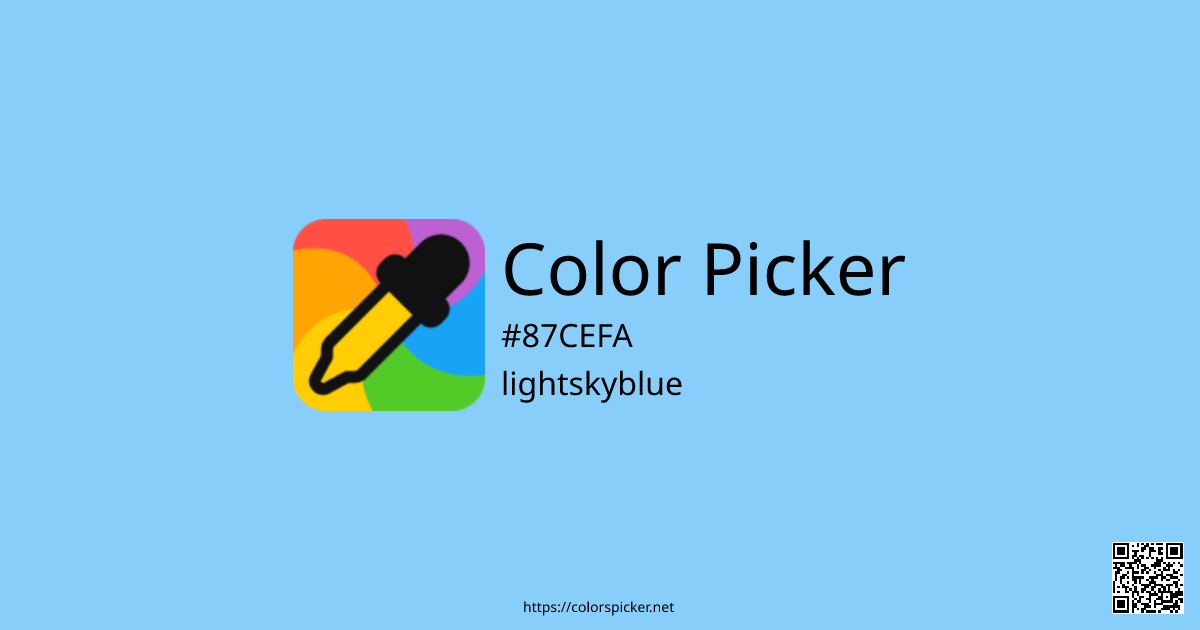 Color Picker: lightskyblue | #87CEFA
