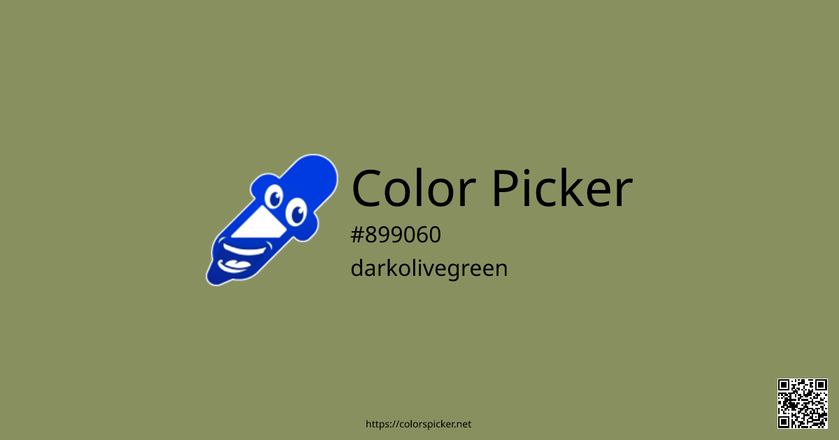 Color Picker: darkolivegreen | #899060