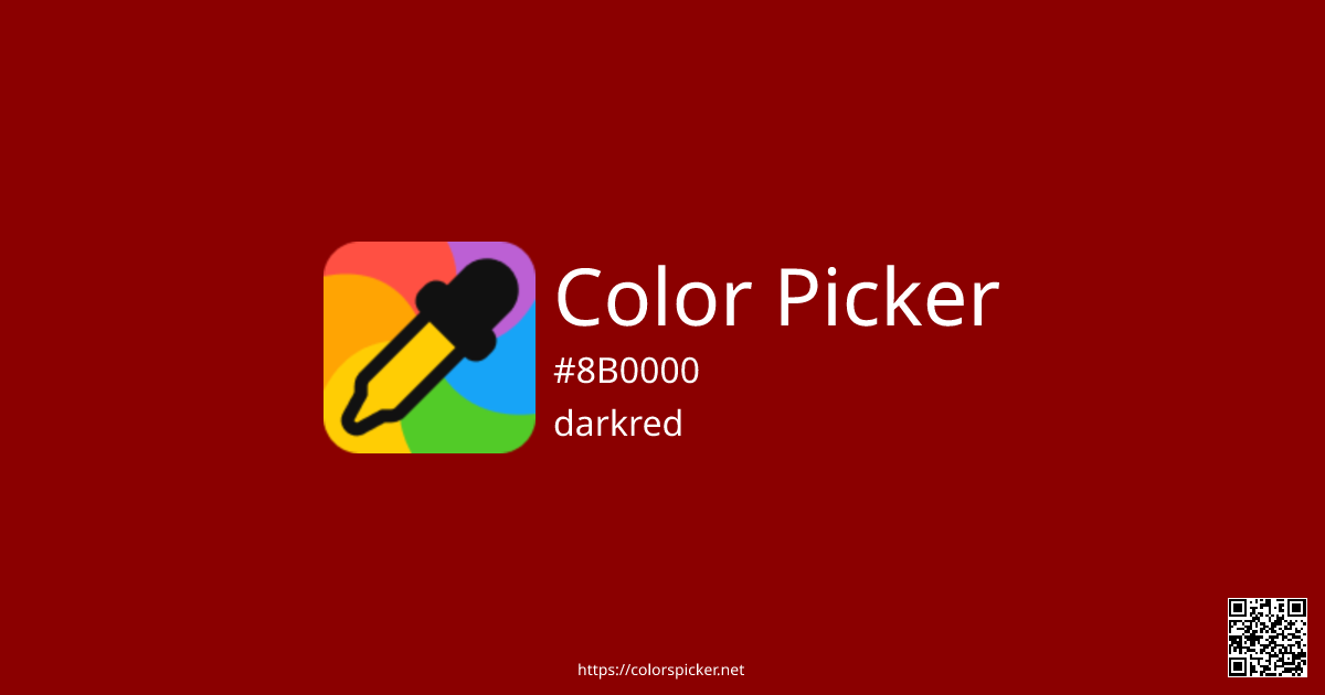Color Picker: darkred | #8B0000