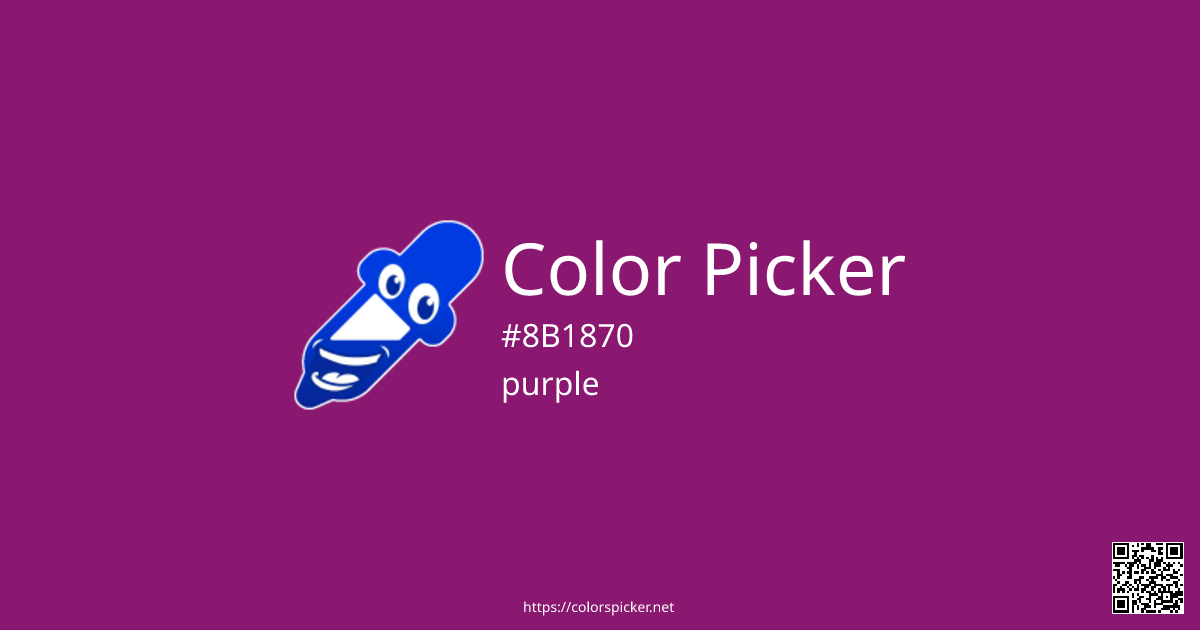 Color Picker: purple | #8B1870