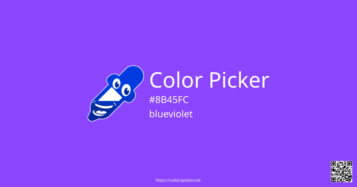 Color Picker: blueviolet | #8B45FC