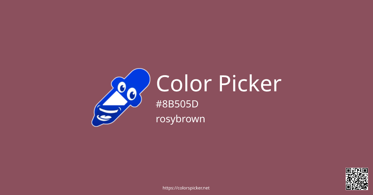 Color Picker: rosybrown | #8B505D