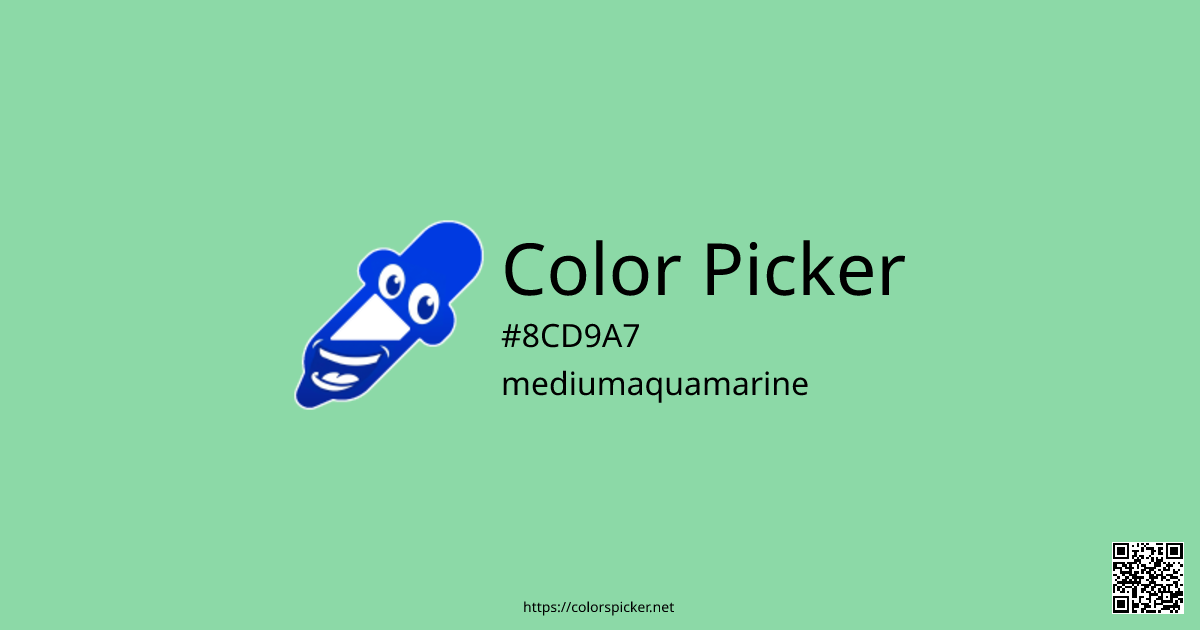 Color Picker: mediumaquamarine | #8CD9A7