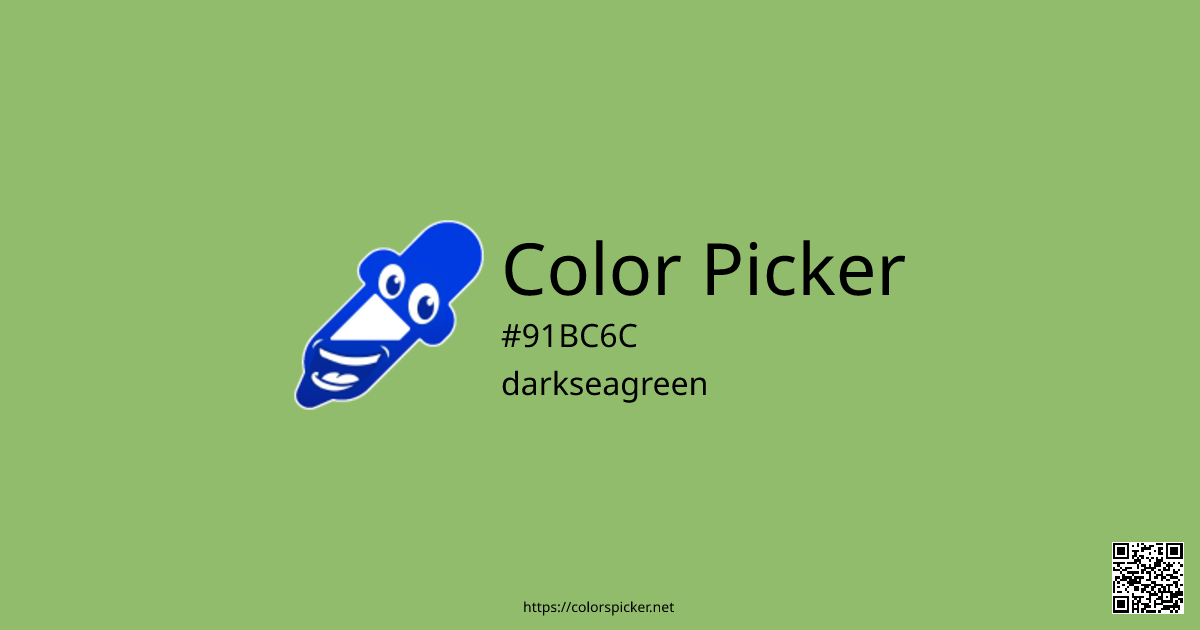 Color Picker: darkseagreen | #91BC6C