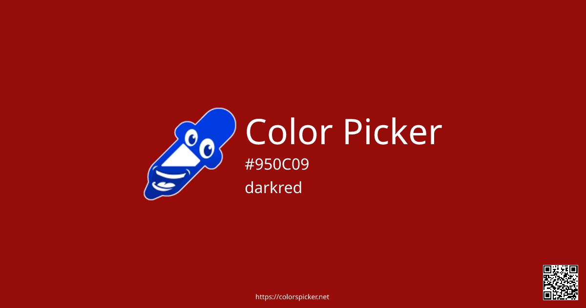 Color Picker: darkred | #950C09